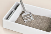 Modern, Easy-to-Clean Litter Box with Built-In Scoop & High Walls