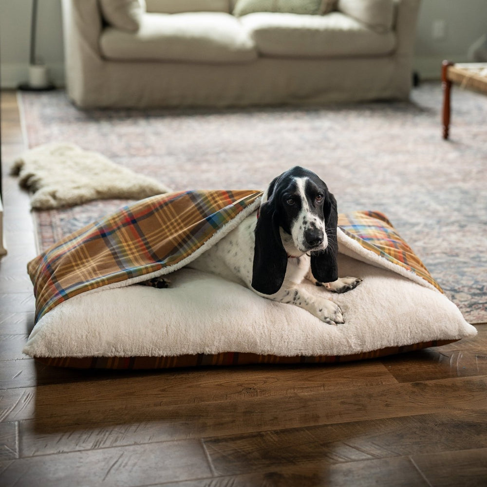 Pendleton Burrow Pet Bed | Cozy Faux Fur Bed for Nesting Dogs & Cats